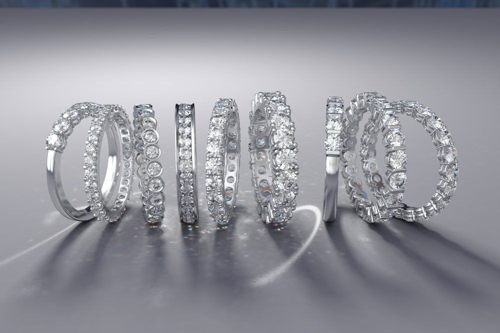 Side Stone Wedding Bnads – T-BIRD JEWELS JEWELRY STORE